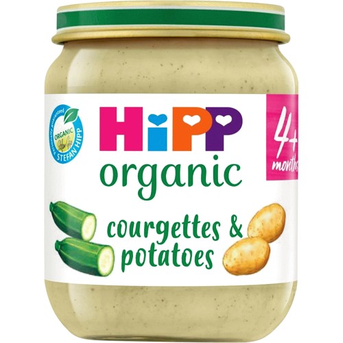 Hipp Organic Courgettes & Potatoes Baby Food Jar 4+Months (125g ...