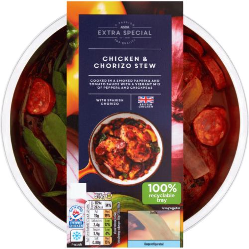 ASDA Extra Special Chicken & Chorizo Stew (455g) - Compare Prices ...