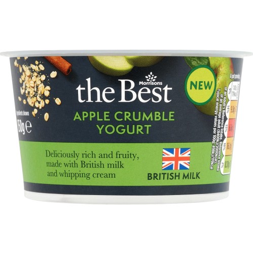 Morrisons The Best Apple Crumble Yogurt (150g) - Compare Prices & Where ...
