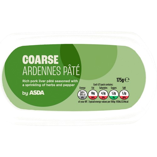 ASDA Coarse Ardennes Pate (175g) - Compare Prices & Where To Buy ...