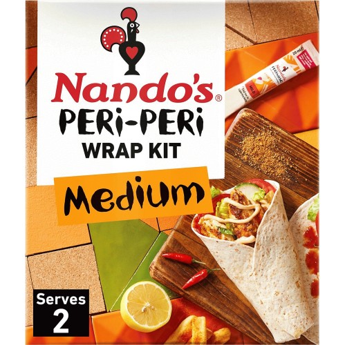 Nando's Medium Peri-Peri Wrap Kit Meal Kit (261g) - Compare Prices ...