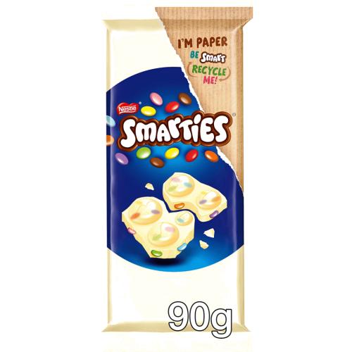 Smarties White Chocolate Sharing Block Bar (90g) - Compare Prices ...