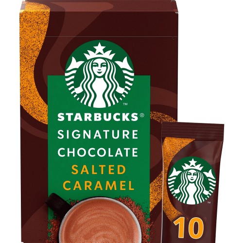 Starbuck Signature Salted Caramel Hot Chocolate Powder Sachets (10 ...