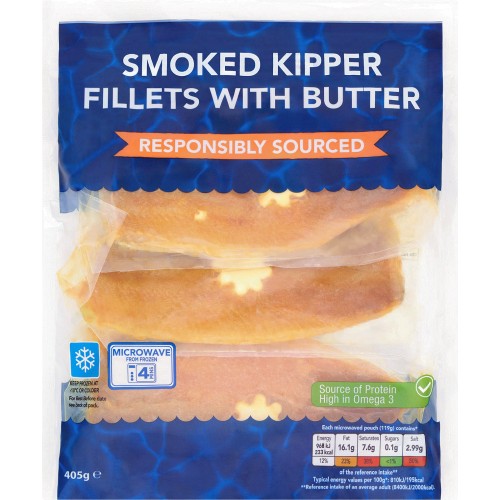 Smoked Kipper Fillets with Butter (405g) - Compare Prices & Where To ...