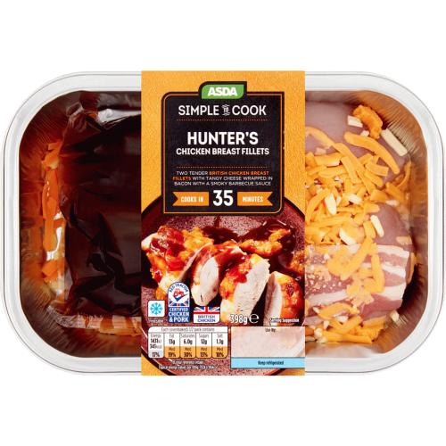 ASDA Simple to Cook Hunters Chicken Breast Fillets (398g) - Compare ...