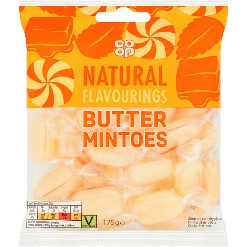 Co-op Butter Mintoes (175g) - Compare Prices & Where To Buy - Trolley.co.uk