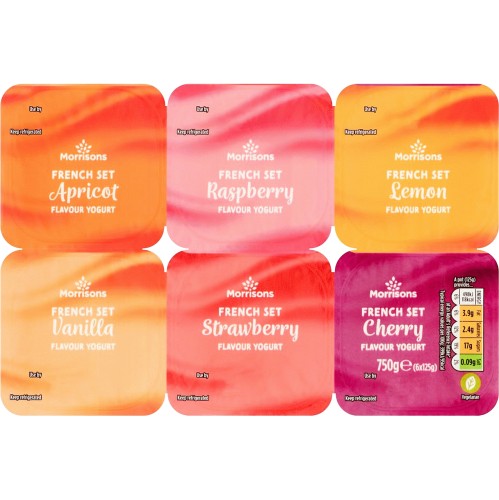 Morrisons French Set Yogurts (6 x 125g) - Compare Prices & Where To Buy ...