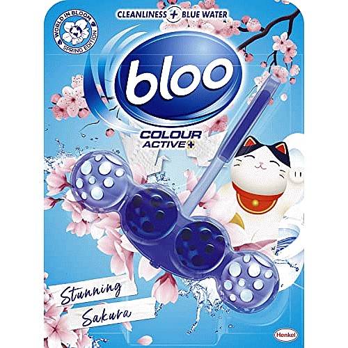 Bloo Limited Edition Sakura Blue Coloured Water Toilet Rim Block ...