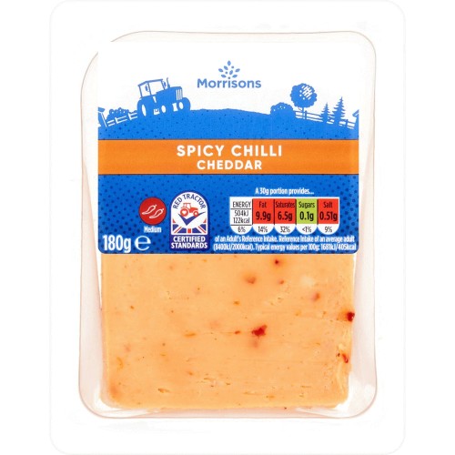 Morrisons Spicy Chilli Cheddar (180g) - Compare Prices & Where To Buy ...