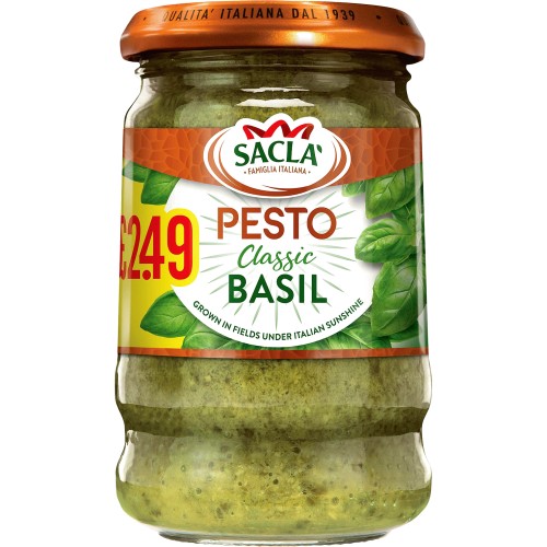 Sacla' Classic Basil Pesto (190g) - Compare Prices & Where To Buy ...