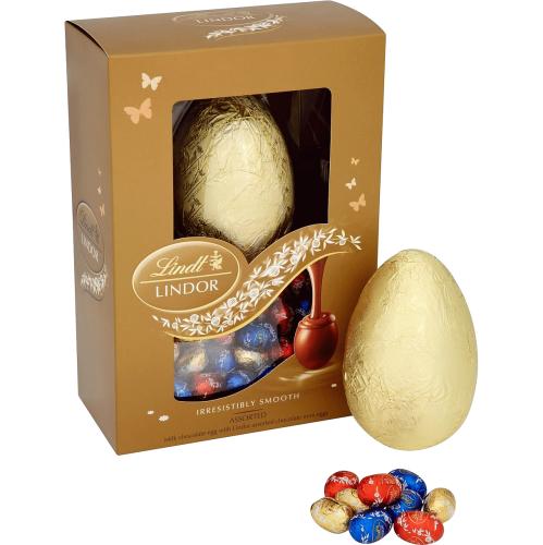 Lindt Lindor Milk Chocolate Egg And Assorted Truffles 215g Compare