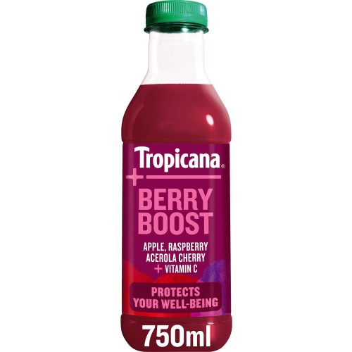 Tropicana+ Berry Boost Apple & Raspberry Juice Drink - Compare Prices ...