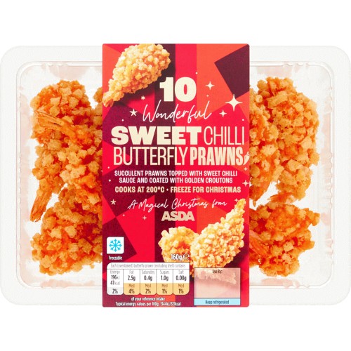 ASDA 10 Sweet Chilli Butterfly Prawns (160g) - Compare Prices & Where ...