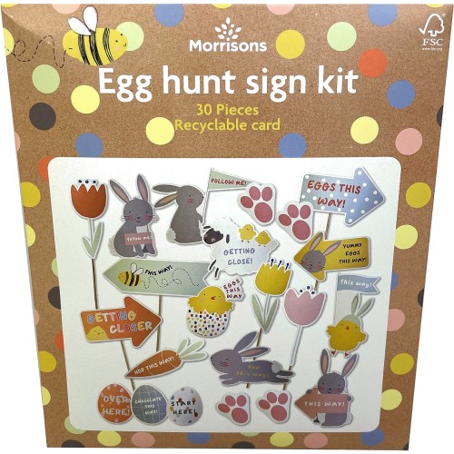 Morrisons Easter Egg Hunt Paper Sign Kit - Compare Prices & Where To ...