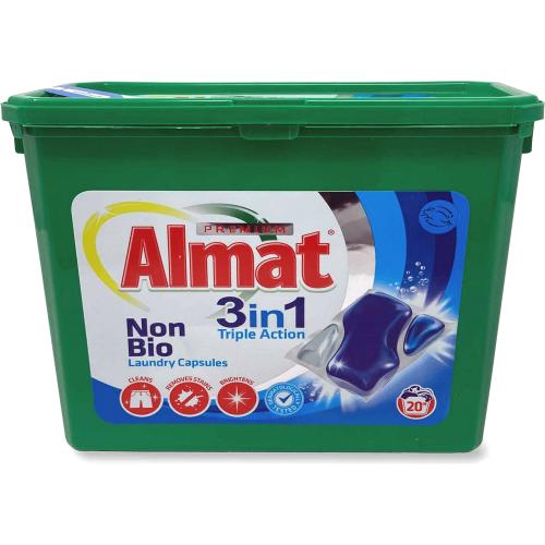 Almat 3 In 1 Triple Action Non Bio Laundry Capsules (20) - Compare ...