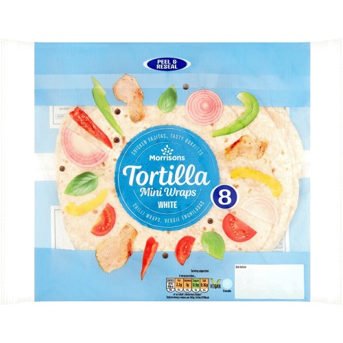 Morrisons White Mini Tortilla Wraps (8) - Compare Prices & Where To Buy ...