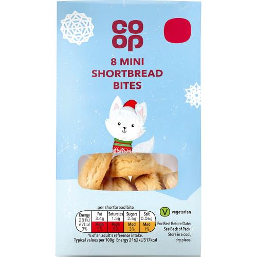 Co-op 8 Mini Shortbread Bites - Compare Prices & Where To Buy - Trolley ...