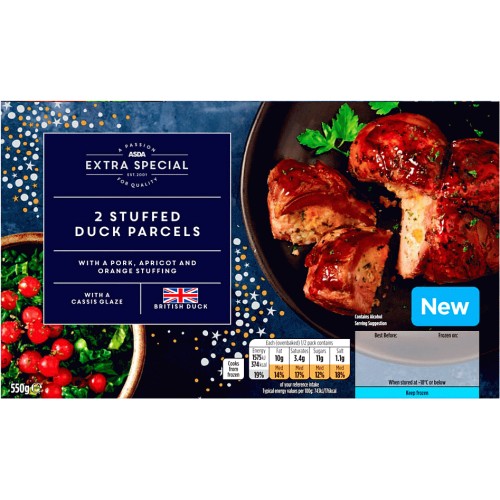 ASDA Extra Special 2 Stuffed Duck Parcels (550g) - Compare Prices ...