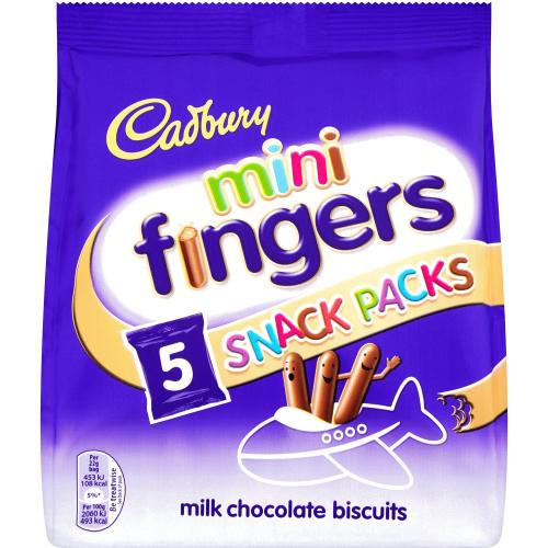 Cadbury Chocolate Mini Fingers x 5 (115.8g) - Compare Prices - Trolley ...