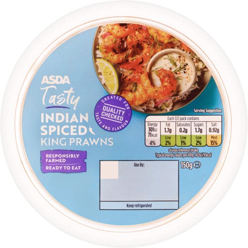 ASDA Tasty Indian Spiced King Prawns (150g) - Compare Prices & Where To ...