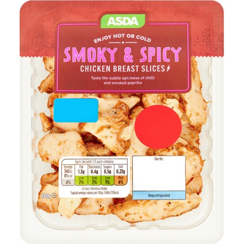 ASDA Smoky & Spicy Chicken Breast Slices (180g) - Compare Prices ...