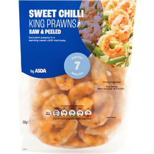 ASDA Fiery Hot & Spicy Breaded King Prawns (200g) - Compare Prices ...