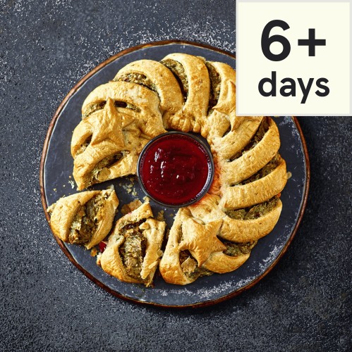 Plant Chef Roasted Vegetable Puff Pastry Crown with Cranberry Dip ...