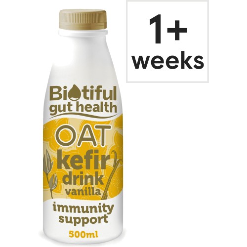 Biotiful Gut Health Plant-Based Oat Kefir Drink Vanilla (500ml ...