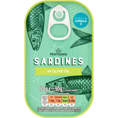 Morrisons Sardines in Olive Oil (120g) - Compare Prices & Where To Buy ...