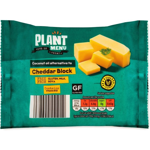 Plant Menu Coconut Oil Alternative To Cheddar Block - Compare Prices ...