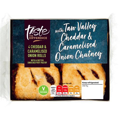 Sainsbury's Taw Valley Cheddar & Caramelised Onion Rolls Taste the ...