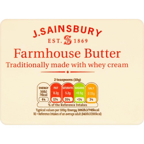 Sainsbury's Farmhouse Butter (250g) - Compare Prices & Where To Buy ...