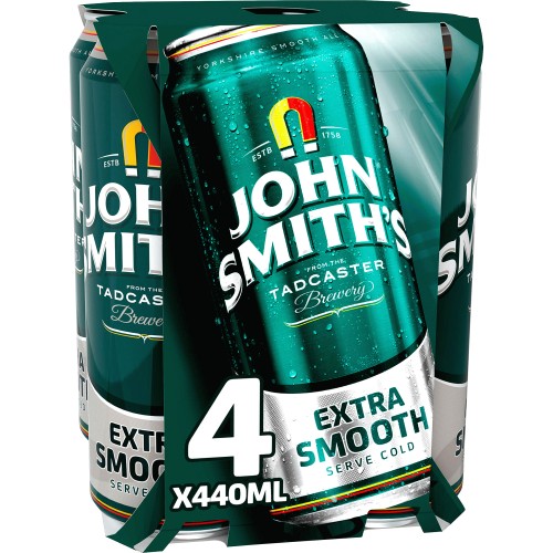 John Smith's Extra Smooth Ale Cans (4 x 440ml) - Compare Prices & Where ...