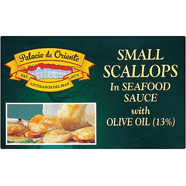 Palacio de Oriente Small Scallops in Seafood Sauce drained (60g ...