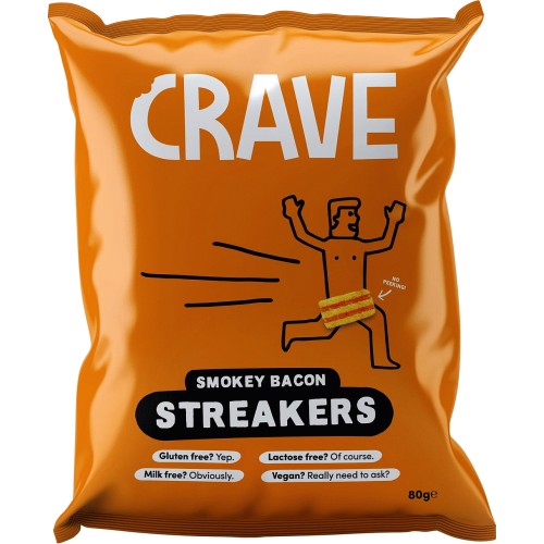Crave Smokey Bacon Flavoured Streakers Snacks (80g) - Compare Prices ...